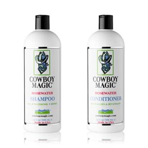 cowboy magic rosewater shampoo + conditioner 32 ounce each