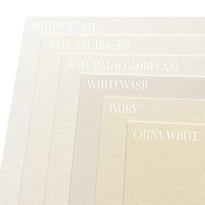 WHITEWASH WHITE 100% Recycled Cardstock Paper - 8.5 x 11 inch Premium 100 lb. Cover - 25 Sheets from Cardstock Warehouse