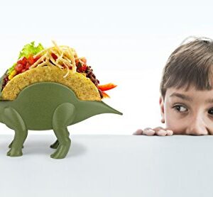 Funwares Original Tricerataco - The Ultimate Dinosaur Taco Holder, Fun and Practical White Elephant Gift, Hold 2 Tacos