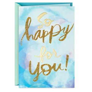 hallmark 0399rzb1281 congratulations greeting card (so happy for you)