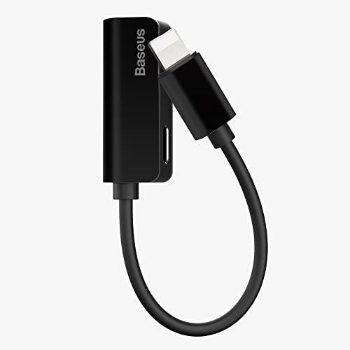 Baseus iPhone to 3.5mm Headphone Jack Adapter, Black, CALL32-01