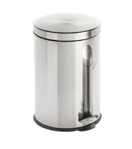 cooks on fire trash bin stainless steel 20l/5 gallon, silver