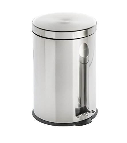 Cooks on Fire Trash Bin Stainless Steel 20L/5 gallon, Silver