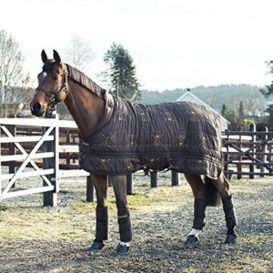 horze crescendo holbrook stable blanket, 350g, dark brown - 66