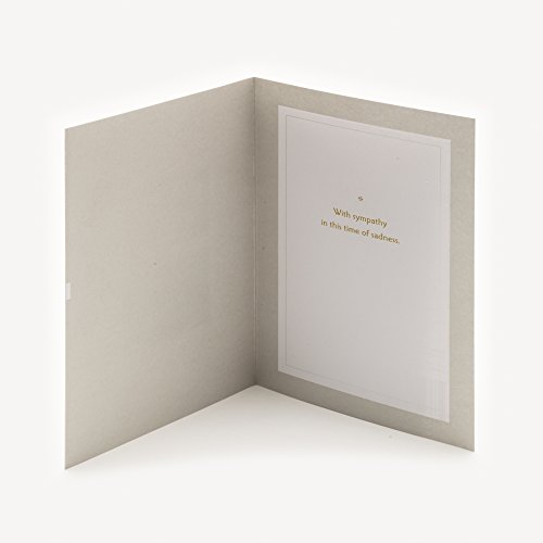 Hallmark Sympathy Card (White Floral Gray)