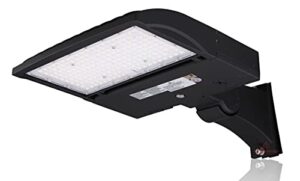 ruggedgrade 150 watt led nextgen iii parking lot light - 21,000 lumen - 5000k - arm mount - without photocell