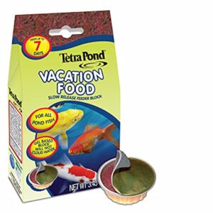 (4 Pack) TetraPond Vacation Food Slow Release Feeder Block, 3.45 Ounce Each