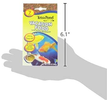 (4 Pack) TetraPond Vacation Food Slow Release Feeder Block, 3.45 Ounce Each