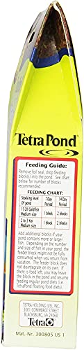 (4 Pack) TetraPond Vacation Food Slow Release Feeder Block, 3.45 Ounce Each