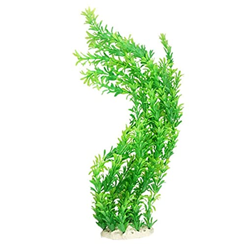 Saim 24" Large Aquarium Plants Artificial Plastic Fish Tank Plants Decorations Ornament for Fish Tank