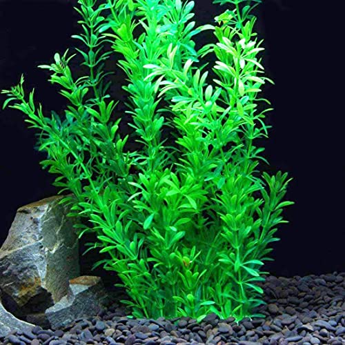 Saim 24" Large Aquarium Plants Artificial Plastic Fish Tank Plants Decorations Ornament for Fish Tank