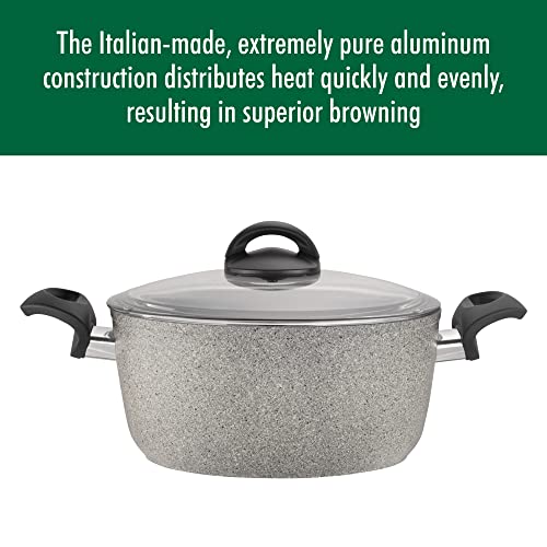 BALLARINI Parma by HENCKELS 4.8-qt Nonstick Dutch Oven with Lid, Made in Italy, Durable and Easy to clean