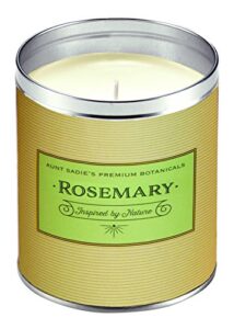 aunt sadies 1308 apothecary candle, rosemary, 4 by 3.25-inch