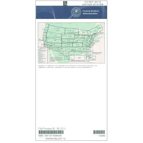 FAA Chart: Enroute Low Altitude L15/16 ELUS15 (Current Edition)