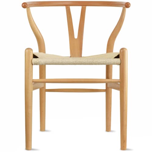 2xhome Bone Wooden Dining Chair, Natural