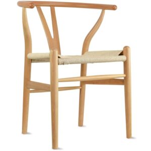 2xhome Bone Wooden Dining Chair, Natural