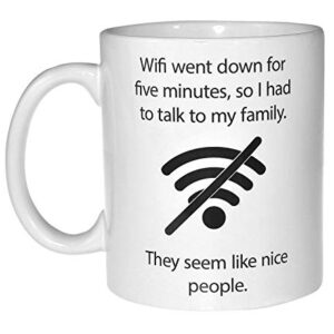 Wifi Quote Funny Coffee or Tea Mug - Geek and Computer Nerd Gift