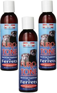 (3 pack) marshall furo tone vitamin supplement for ferrets, 6-ounce each