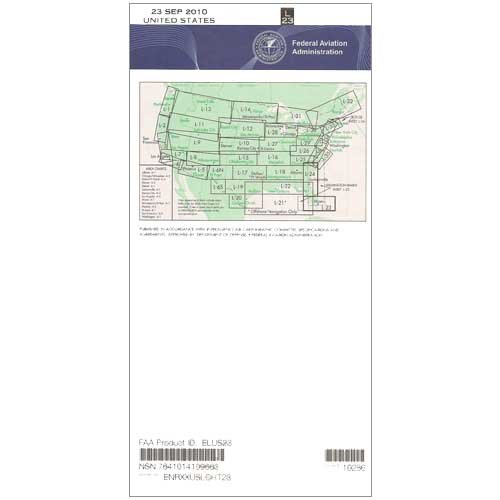 FAA Chart: Enroute Low Altitude L23/24 ELUS23 (Current Edition)