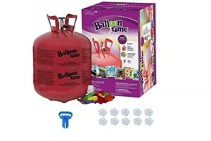 unbranded disposable jumbo helium tank, 50 balloons included