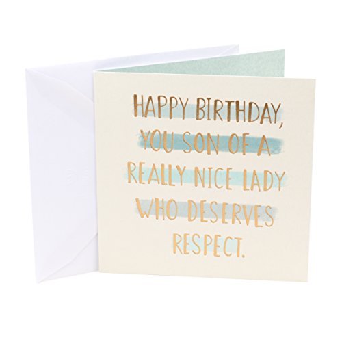 Hallmark Studio Ink Birthday Card  (Son of a), Sarcastic Humor (0299RZJ5029)