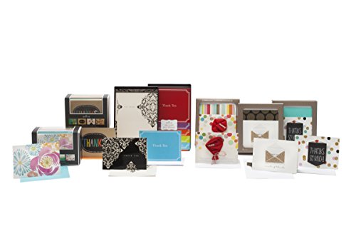 Hallmark Boxed Thank You and Blank Cards Assortment (Four Assorted Designs, 40 Note Cards and Envelopes), 5WDN2066