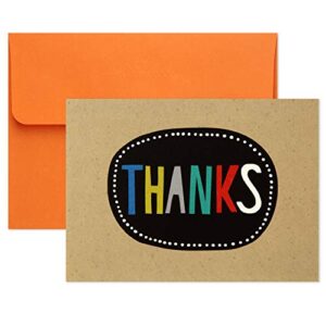 Hallmark Boxed Thank You and Blank Cards Assortment (Four Assorted Designs, 40 Note Cards and Envelopes), 5WDN2066