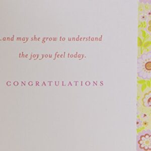 Dayspring Baptism Card for Baby Girls, Pink Dove Cross - 0399RZA1005