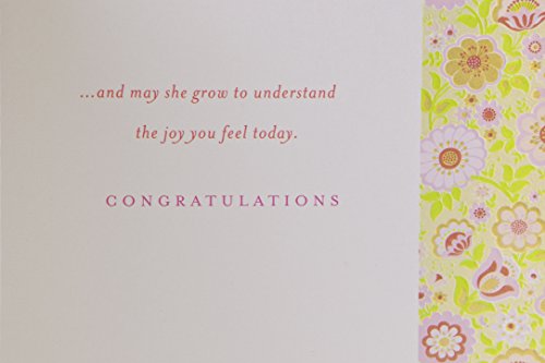 Dayspring Baptism Card for Baby Girls, Pink Dove Cross - 0399RZA1005