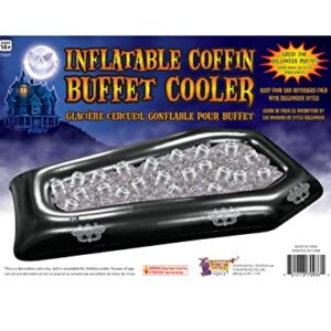 Forum Novelties Coffin Inflatable Buffet Cooler, 52" Long, Black