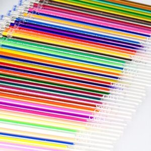 ColorIt 48 Gel Pen Ink Refills for Glitter, Metallic, and Neon - Color Coded for Easy Replacement (Gel)