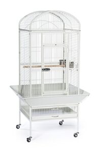 prevue pet products 34522 dometop bird cage, large, chalk white