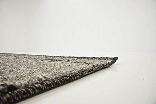 Unique Loom Del Mar Collection Area Rug - Lucille (5' 3" x 8' Rectangle, Dark Gray/ Ivory)