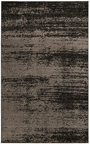 Unique Loom Del Mar Collection Area Rug - Lucille (5' 3" x 8' Rectangle, Dark Gray/ Ivory)