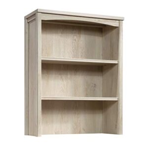 sauder costa library hutch, chalked chestnut finish