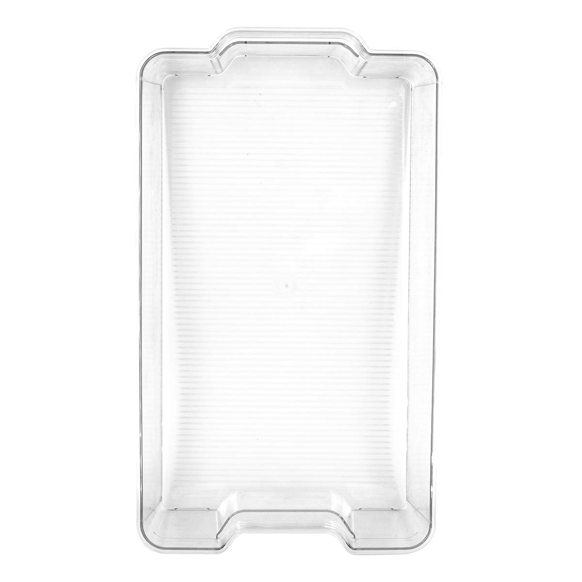 Glad Plastic Refrigerator Storage Bin with Handles | Clear Stackable Container for Fridge & Freezer Food, Produce, Pop | Heavy Duty Kitchen Organizer Box, 14.5” x 8.34” x 4