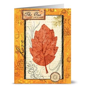 Note Card Cafe Christmas Greeting Card Set with Envelopes | 72 Pack | Blank Inside, Glossy Finish | Fall Blessings | Bulk Set for Greeting Cards, Occasions, Birthdays