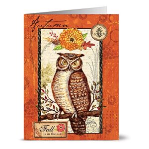 Note Card Cafe Christmas Greeting Card Set with Envelopes | 72 Pack | Blank Inside, Glossy Finish | Fall Blessings | Bulk Set for Greeting Cards, Occasions, Birthdays