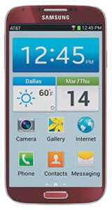 samsung galaxy s4 sgh-i337 unlocked gsm smartphone w/ 13 mp camera - red (no warranty)