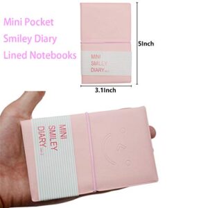 2 Pcs Random Colour Pocket Notebooks, 3x5 Inch Mixed Lined and Blank Paper Mini Order Notebooks With PU Leather Cover (2)