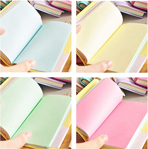 2 Pcs Random Colour Pocket Notebooks, 3x5 Inch Mixed Lined and Blank Paper Mini Order Notebooks With PU Leather Cover (2)