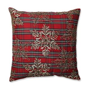 pillow perfect stuart red 18" throw pillow