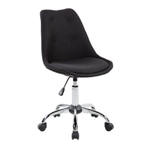 techni mobili armless task buttons, black chairs