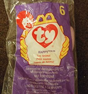 New NIP McDonalds TY Beanie Babies #6 Happy Hippo 1998 ,#G14E6GE4R-GE 4-TEW6W279824