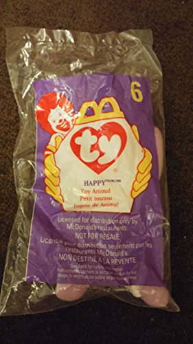 New NIP McDonalds TY Beanie Babies #6 Happy Hippo 1998 ,#G14E6GE4R-GE 4-TEW6W279824