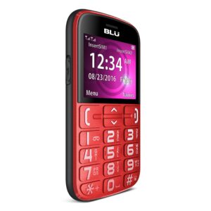 blu joy - 2.4", factory unlocked phone - red