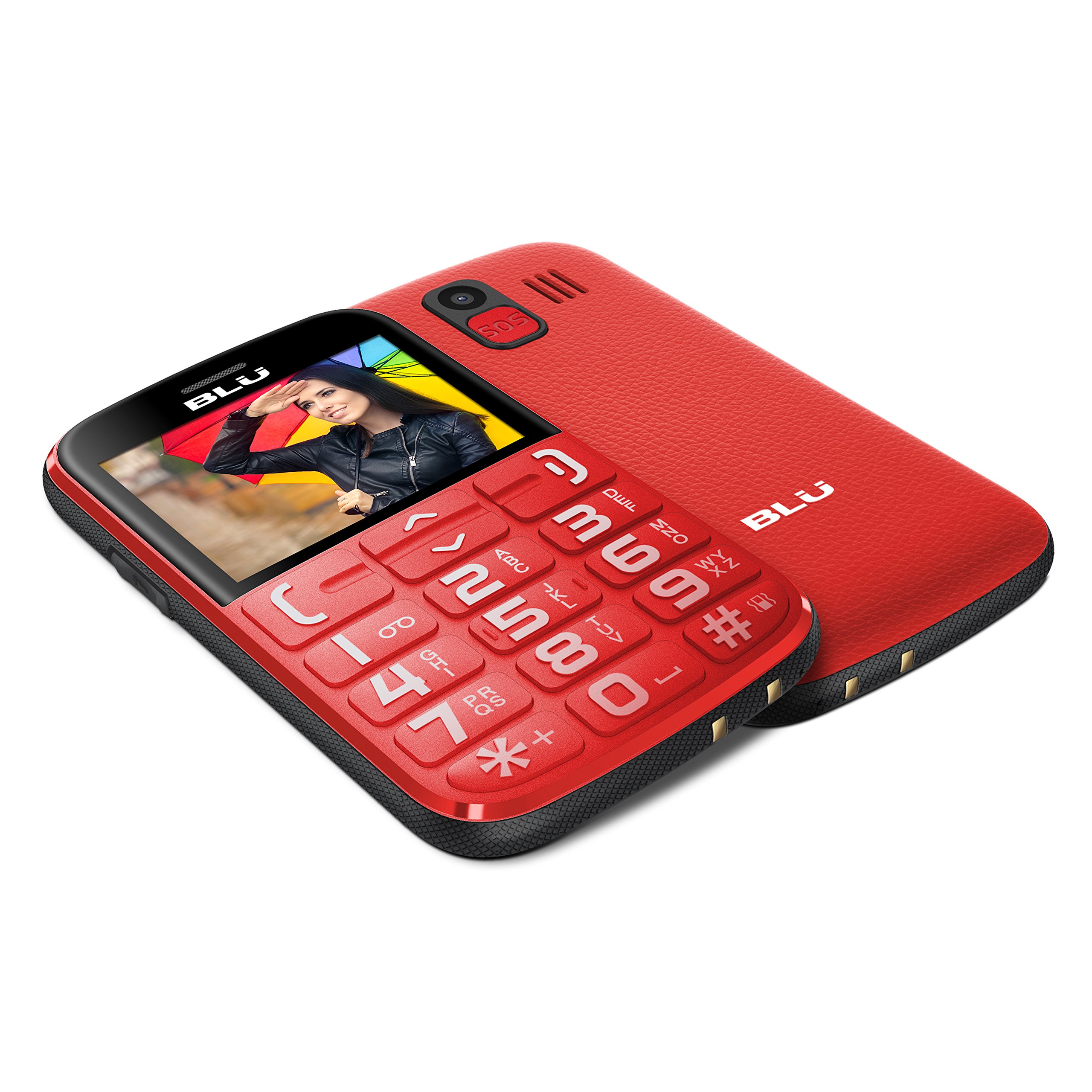 BLU JOY - 2.4", Factory Unlocked Phone - Red