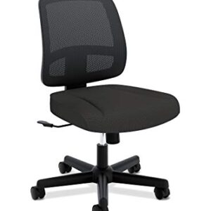 HON ValuTask Task Chair, Mesh Back Computer Chair for Office Desk, Black (HVL205)