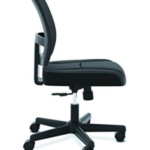 HON ValuTask Task Chair, Mesh Back Computer Chair for Office Desk, Black (HVL205)