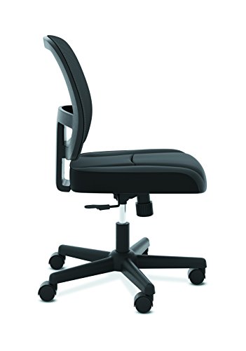 HON ValuTask Task Chair, Mesh Back Computer Chair for Office Desk, Black (HVL205)